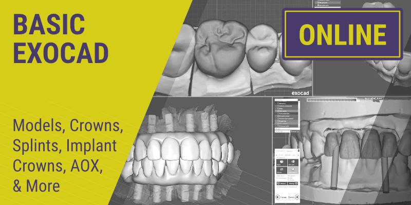 BASIC EXOCAD: Models, Crowns, Splints, Implant Crowns, AOX, & More ...